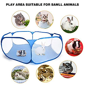 Casifor Guinea Pig Cage Rabbit Cage Indoor with Mat Playpen Perfect Size for Small Animal Pet Play Pen Easy to Clean Exercise Yard Fence Portable Tent for Hamsters, Chinchillas, Hedgehog, Puppy, Cats