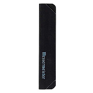 Messermeister 4” Parer Edge-Guard, Black - Fashionable & Functional Knife Protector for Paring & Garnishing Blades - 2 Blade Entry Notches - 4.5” x 0.9375”