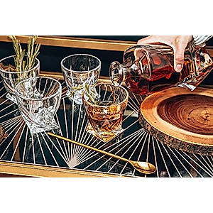 Star Trek: The Next Generation 5-Piece Whiskey Decanter Set | USS Enterprise Themed Party Shot Glasses For Home Barware Collection | Each Glass Holds 10 Ounces