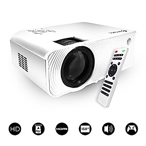 Ematic LED Projector - 1280 x 720 - Front - 720p - 20000 Hour Normal ModeHD - HDMI - USB