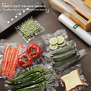 Mozing Vacuum Sealer Bags, Commercial Grade Food Seal Bag Rolls, Meal Saver Bags for Storage or Sous Vide, 5 Pack 1 Roll 5.9" x 11', 1 Roll 6.7" x 11', 1 Roll 7.9" x 11', 1 Roll 9.8" x 11' and 1 Roll 11" x 11' (5 Rolls)