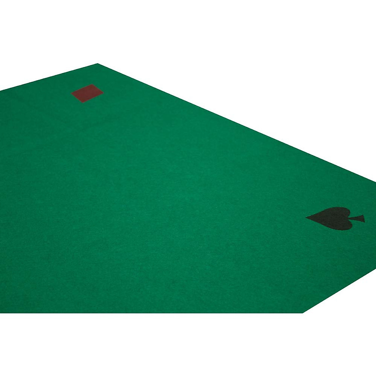 GSE 40" x 40" Casino Poker Card Playing Tabletop Felt Layout Mat, Playing Card Poker Games Square Table Mat