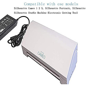 TOP-SPEED Power Supply Adapter for 24v Silhouette Cameo 1 2 3 4, Silhouette Portrait Silhouette SD, Silhouette Studio Machine Electronic Cutting Tool Power Cord