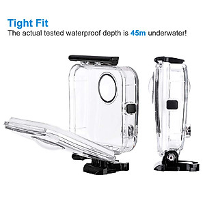 Waterproof Housing Case, 45M Underwater Protective Diving Case Housing Shell Replacement Cover for GoPro Fusion