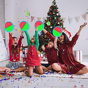 Ayeboovi Toss and Catch Ball Set Beach Toys Pool Toys Outdoor Games Outdoor Toys Yard Games Easter Toys Gifts for Kids Ball and Catch Game with 4 Paddles and 4 Balls [Upgraded Version]