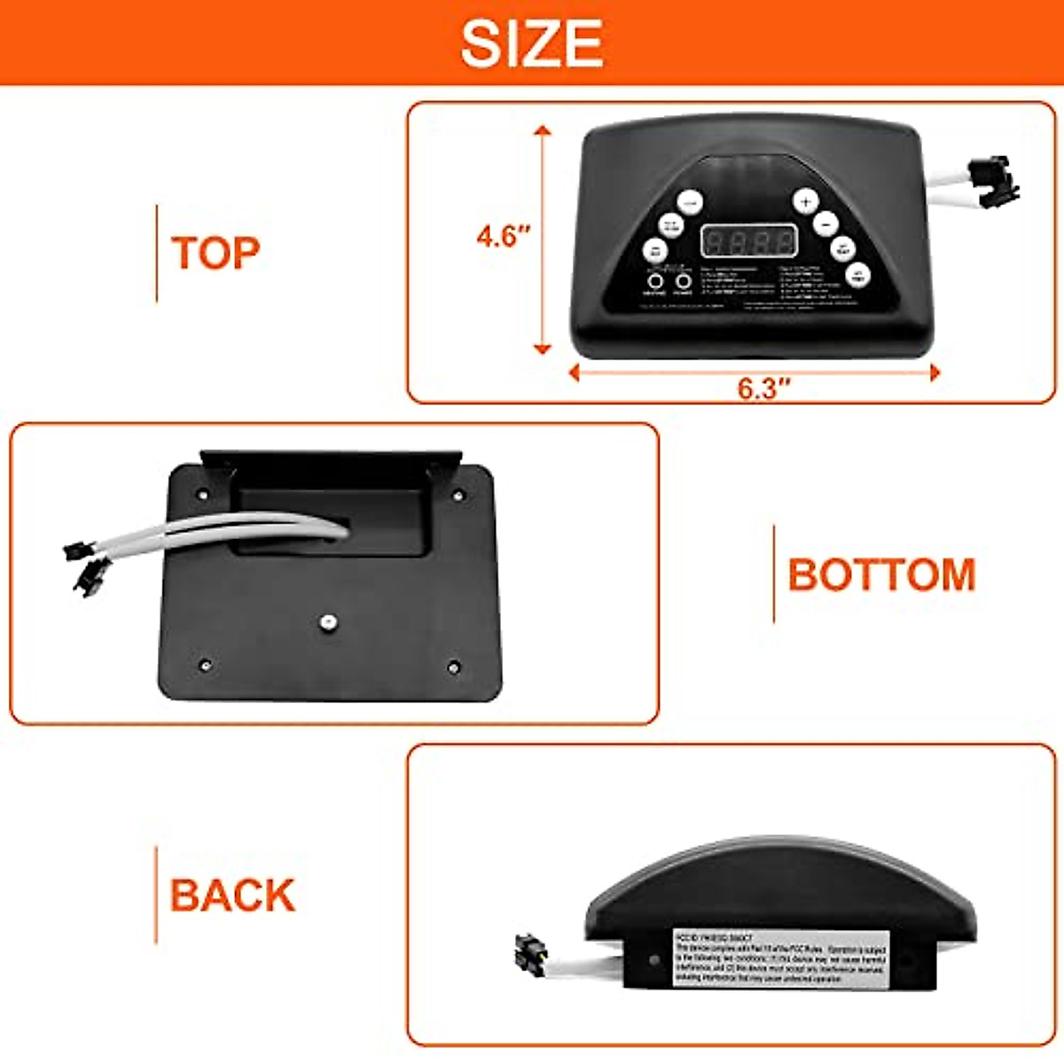 Digital Control Panel Replacement Parts 9907100001 Compatible with Masterbuilt Electric Smoker 20070311/20070411/ 20072614/20071011/ 20072514/20072618/ 21072618/20072218 Top Controller