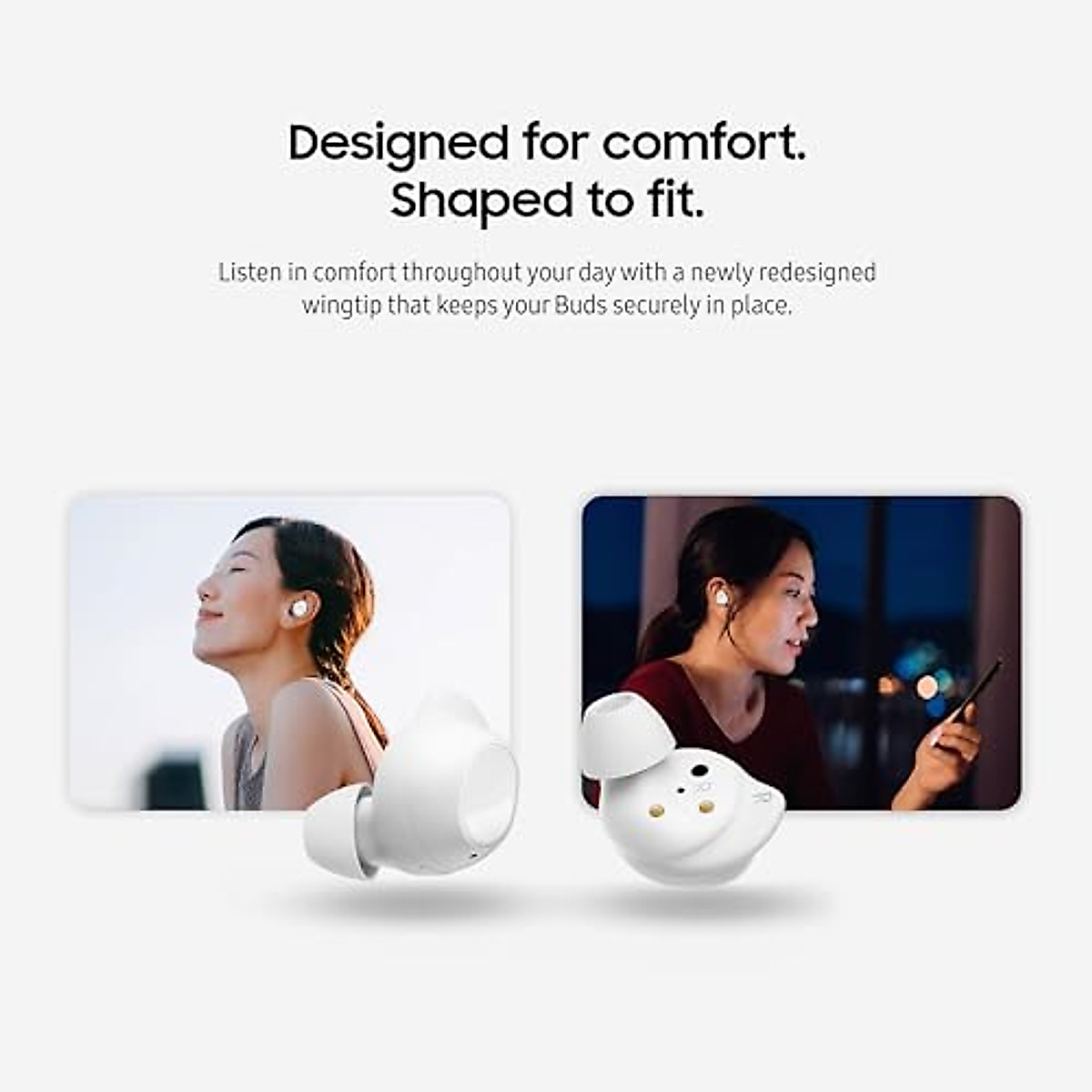 Samsung Galaxy Buds FE True Wireless Bluetooth Earbuds, Comfort and Secure in Ear Fit, Auto Switch Audio, Touch Control, Built-in Voice Assistant, White [US Version, 1Yr Manufacturer Warranty]
