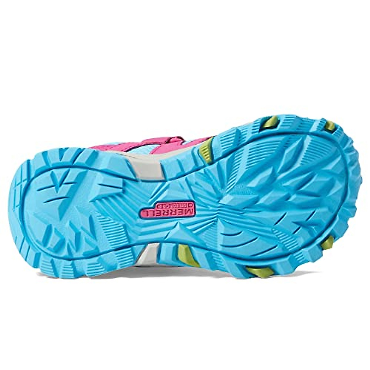 Merrell Trail Quest Hiking Shoe, Berry/Lime/Turquoise, 2 US Unisex Big Kid