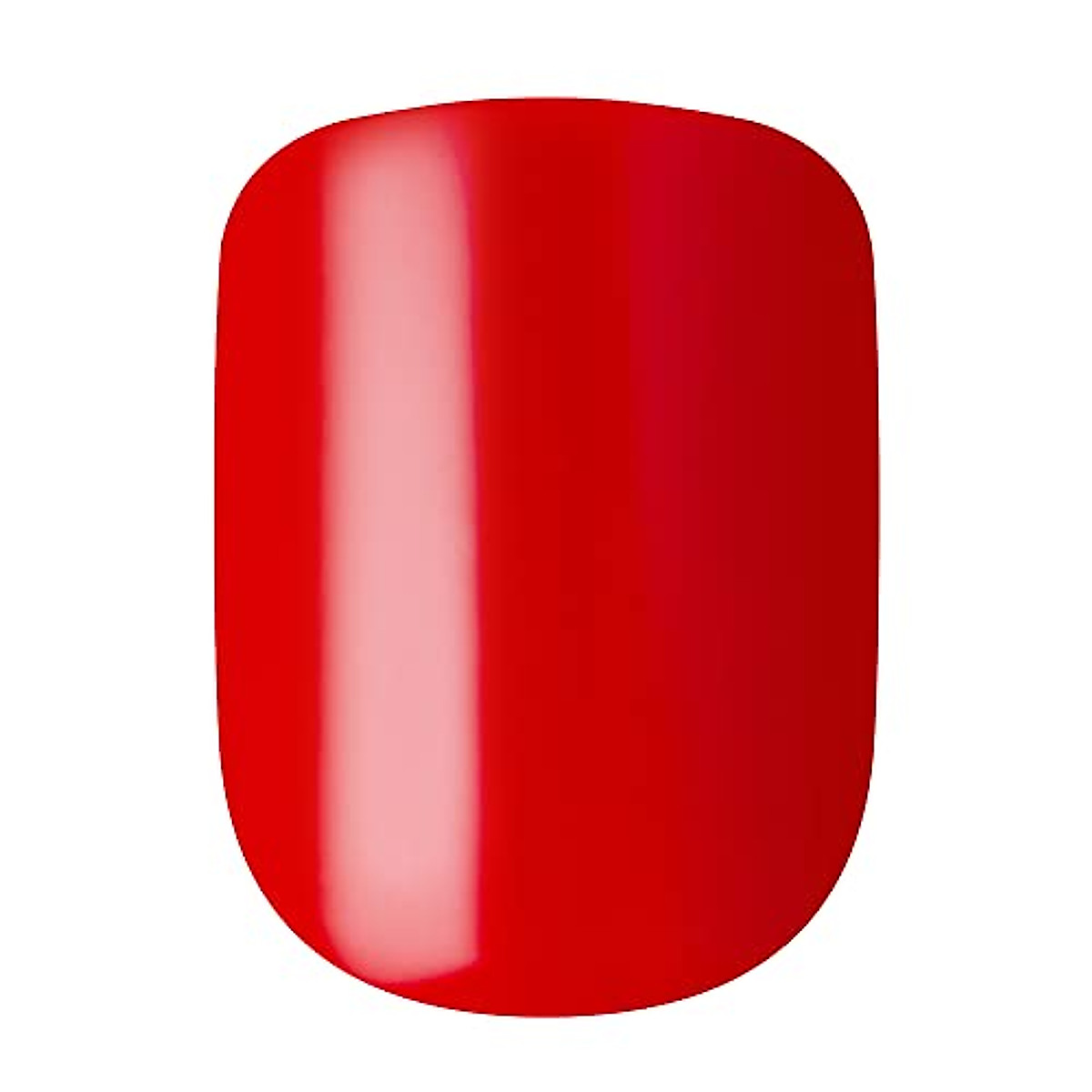 KISS imPRESS Color Polish-Free Solid Color Press-On Nails, PureFit Technology, Short Length, 'Reddy or Not', Includes Prep Pad, Mini Nail File, Cuticle Stick and 30 Fake Nails
