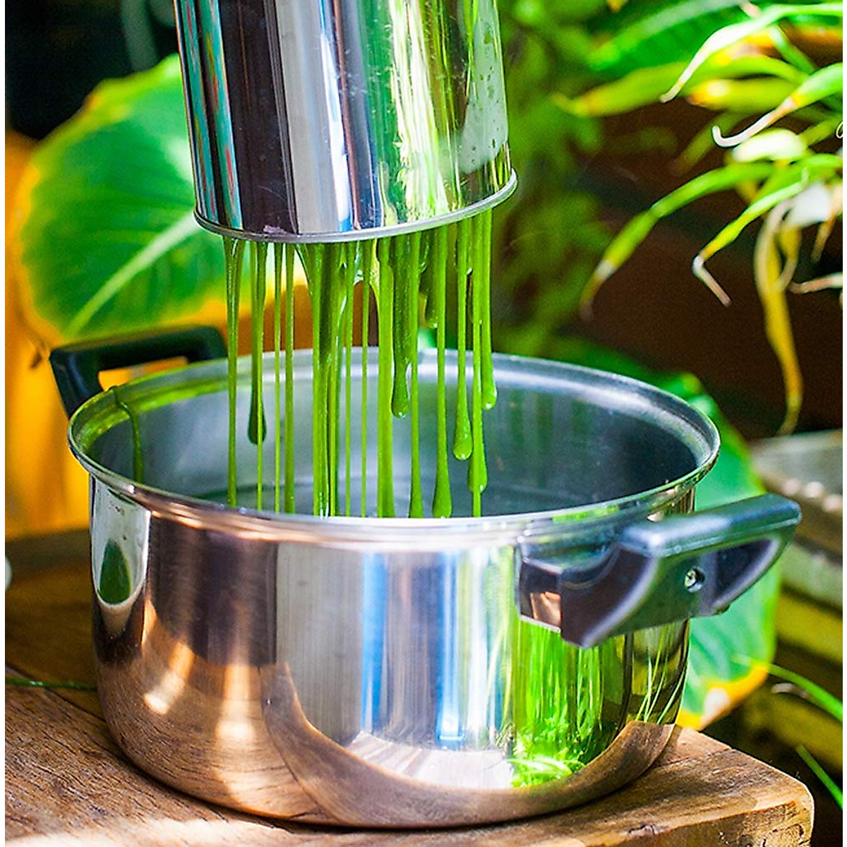 Lod Chong Singapore Thai Cookware Sruut Cendol Maker Traditional Coconut Milk Dessert And Noodles Stainless 5" x 7.5"