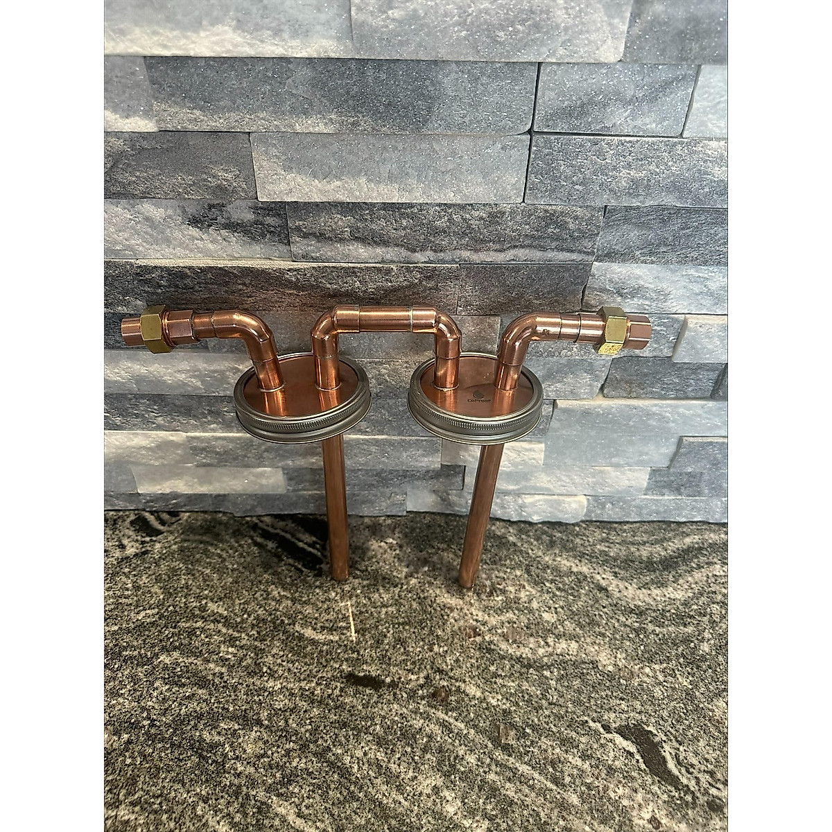 CoProof 1/2 Gallon Mason Jar Thumper Kit Double Distill A23