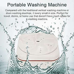 Leftwei Portable Washer Machine, 18W Mini Washing Machine Foldable Turbine Washing Machine Clothes Washing Machines Mini Clothes Washer for Socks Underwear T Shirt Ties