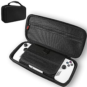 Jusy Carry Case Compatible with ASUS ROG Ally Handheld 7 inch 2023, Thickened Anti-Scratch Portable Shockproof Protective Storage Bag, Fit for Travel and Home Storage (Black)