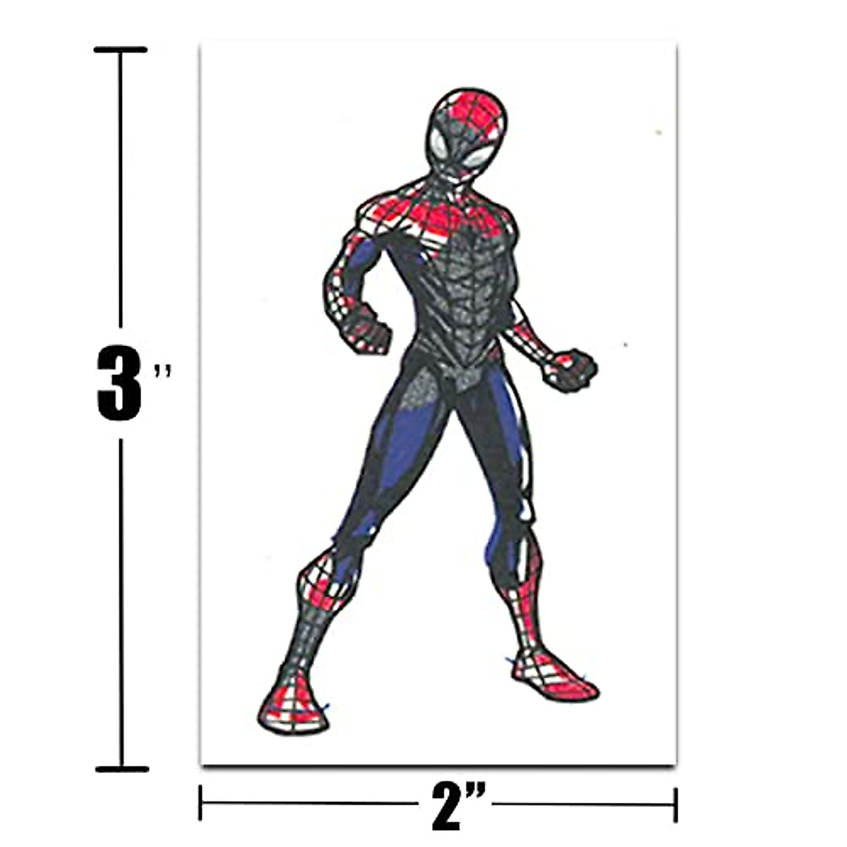 Savvi Marvel Spiderman Tattoos Party Favors Bundle ~ 80+ Pre-Cut Individual 2'' x 2'' Spider-Man Temporary Tattoos for Kids Boys Girls (Spiderman Party Supplies MADE IN USA)