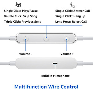 2-Pack USB C Headphones Magnetic Wired Earbuds in-Ear USB C Earphones with Mic Volume Control Stereo Noise Canceling for iPad Air (M2),Samsung S24 S23 Ultra S22 S21 S20 A53,Pixel 6a 6 7 OnePlus 11