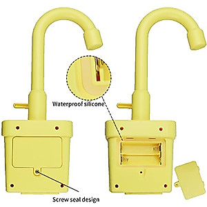 Toysructin Bird Parrot Bathtub, Automatic Bird Bathtub with Faucet Bird Bathroom Cage Accessories Toys Set, Bird Parrot Shower Box for Parrots Parakeet Canaries