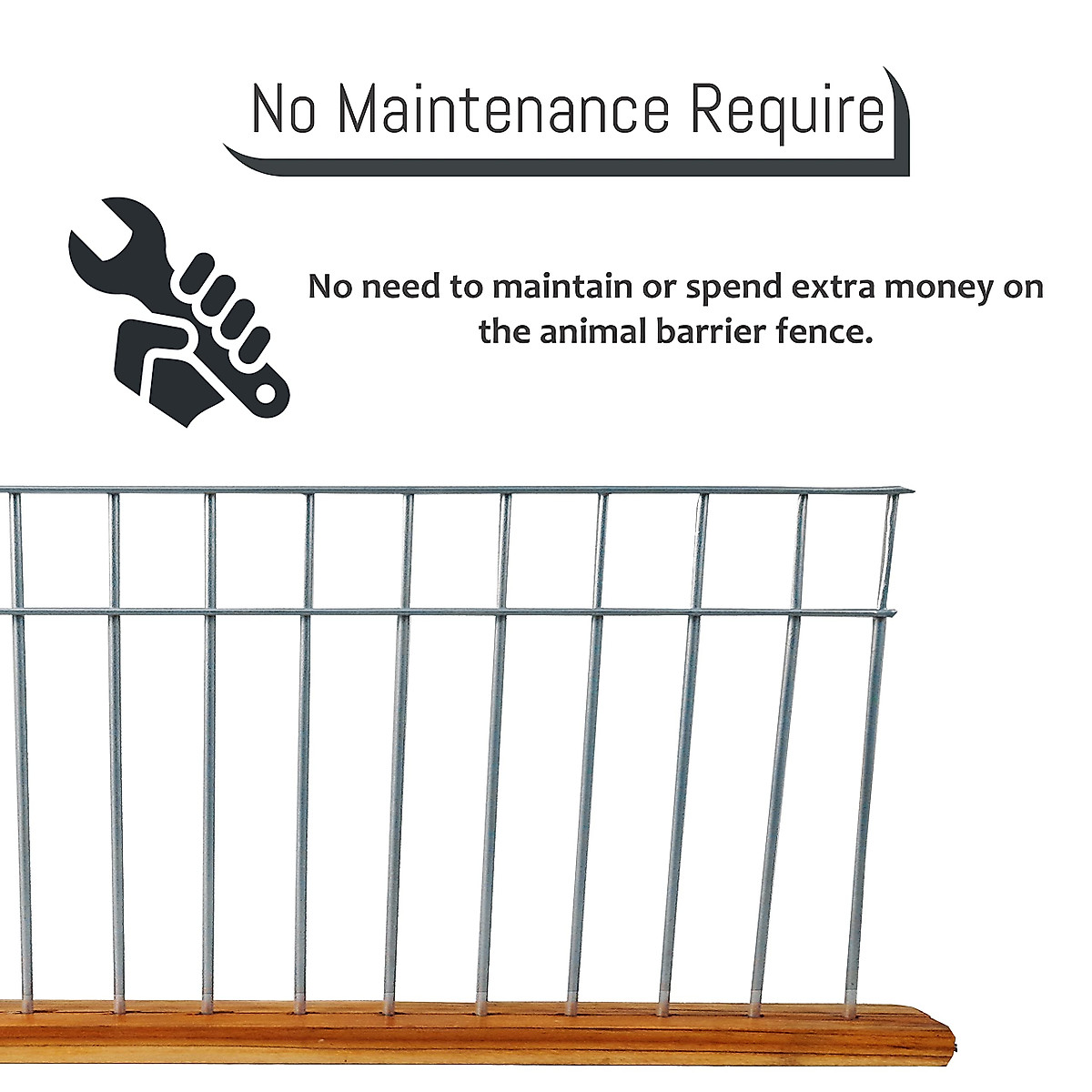 Dog Fence Barrier - Carbon Steel Fences 24" X 15" - Pack of 15 Dog Digging Fence Barrier with Wooden Guide Tool - Prevent Dog Digging Under Fence - Animal Barrier Fencing for Yard, Outdoor