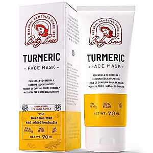 𝗪𝗜𝗡𝗡𝗘𝗥 𝟮𝟬𝟮𝟯* Turmeric Face Mask, Aztec Clay Mask, Brightening Facial Treatments, 100% Organic Face Mask, Clay Mask for Face, Reduce Acne & Dark Spots, Betty Rose's Botanicals Skin Care