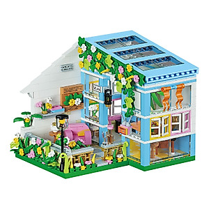 SUNHABI Flower House Building Toys Set for Girls 6-12 8-10 10-12 Size of Mini Bricks Friends Set for Girls 6-12 8-12 for Girls Boys 6-12, 608 PCS 5.31 (l) 4.33 (w) 4.13 (h) inch………