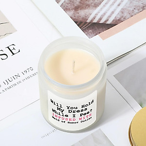 LAMIVEENLA Maid of Honor Gifts Scented Candle Lavender - Bridesmaid Proposal Gifts Matron of Honor Proposal Gifts Bridesmaid Gifts Soy Candle 4oz