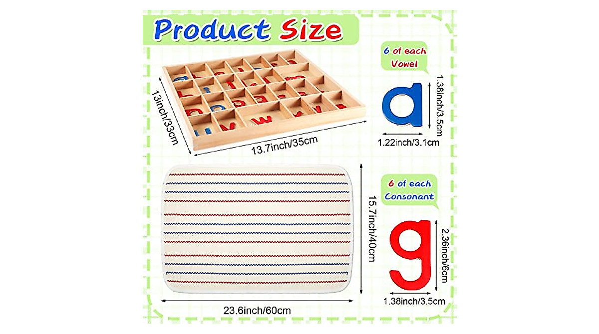 Montessori Movable Alphabet Set for Fun Learning