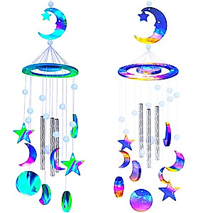 Mity rain Resin Mold, 62pcs Wind Chimes Resin Molds Silicone Kit Bundle Moon Design for Resin Casting, Jewelry Resin Casting Molds Wind Bell Epoxy Molds for Home Decor