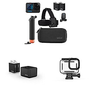 GoPro HERO11 Black Accessory Bundle & Dual Battery Charger + 2 Enduro Batteries & Protective Housing (HERO11 Black/HERO10 Black/HERO9 Black) - Official Accessory