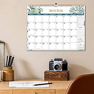 2023-2024 wall Calendar - Calendar 2023-2024 with Julian Date, July 2023 - December 2024, Twin-Wire-Bound, 14.8”x 11.57”, Thick Paper Perfect for Organizing & Planning, 6 Different Background Patterns