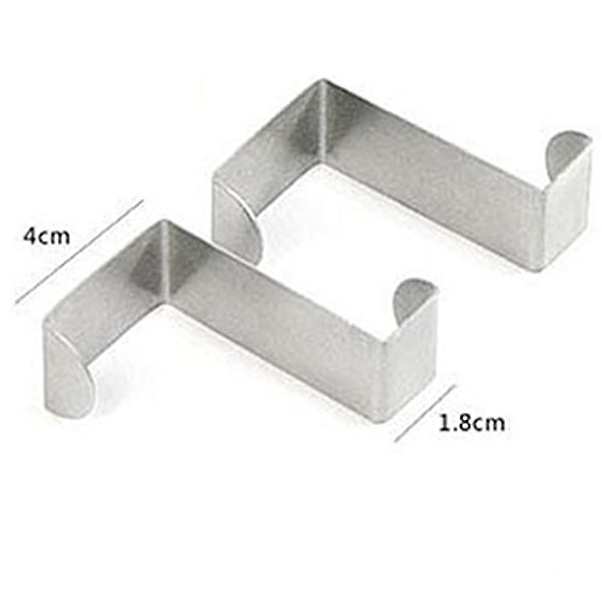 YJYdada 2PC Door Hook Stainless Kitchen Cabinet Clothes Hanger