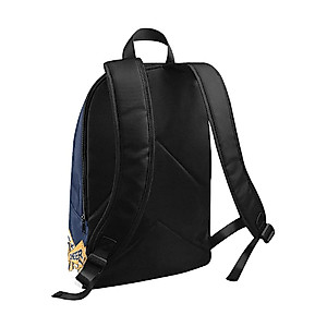 CUXWEOT Personalized Cheerleader Navy Gold White Backpack with Name Custom Travel Bag for women Men