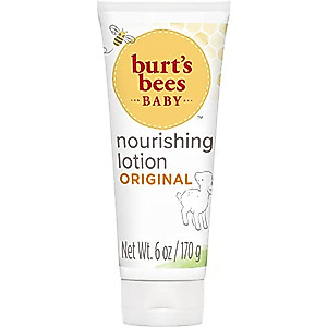 Burt's Bees Baby Nourishing Lotion, Original Scent Baby Lotion - 6 Ounce Tube - Pack of 3