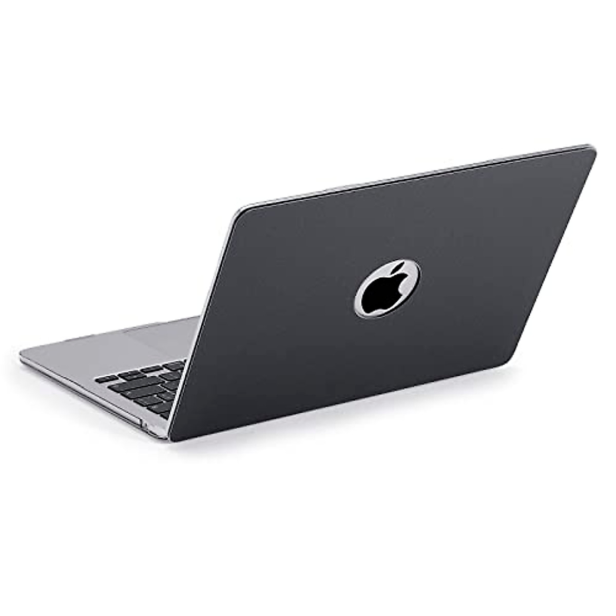 DULINEDO Compatible with MacBook Air 13.6 Inch Case 2022 Release (Model: A2681 M2) Premium PU Leather & Hard Shell Laptop Case (Black)