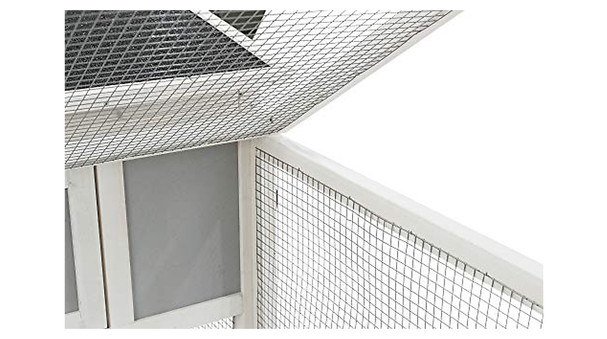 TRIXIE Insulated Rabbit Hutch with Run - 2-Story Small Animal Home
