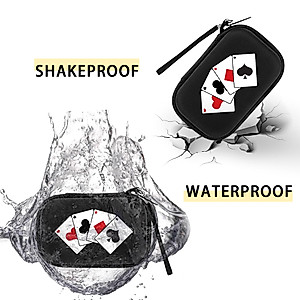 Hard Portability Playing Card Travel Case Compatible with Set Enterprises FiveCrowns card game,Protective Case Organizer.(Notincluding Cards)(black)