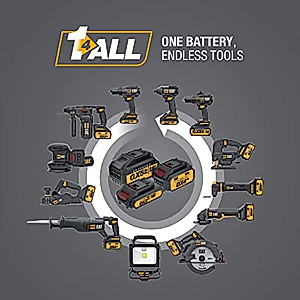 Cat® 18V 1 FOR ALL Cordless Hammer Drill & Impact Driver Combo Kit with 2 Batteries -DX12K, Black