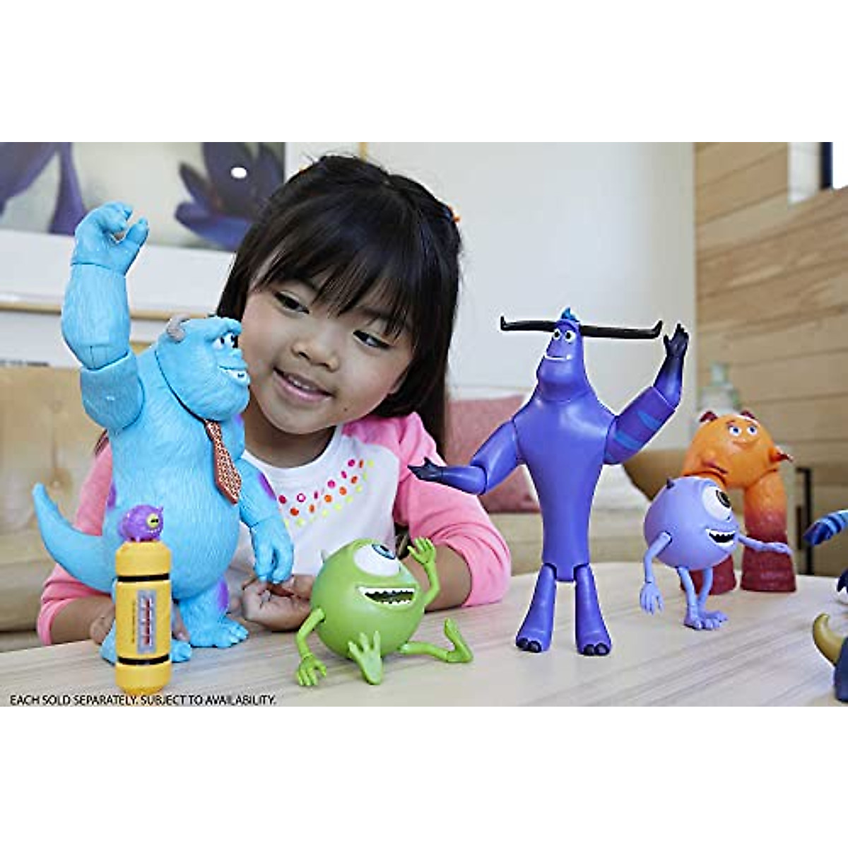 Mattel Monsters at Work Tylor Tuskmon Action Figure, Collectible Disney Plus Character Toy, 7.9-in Tall Highly Posable with Authentic Detail, Kids Ages 3 Years & Older