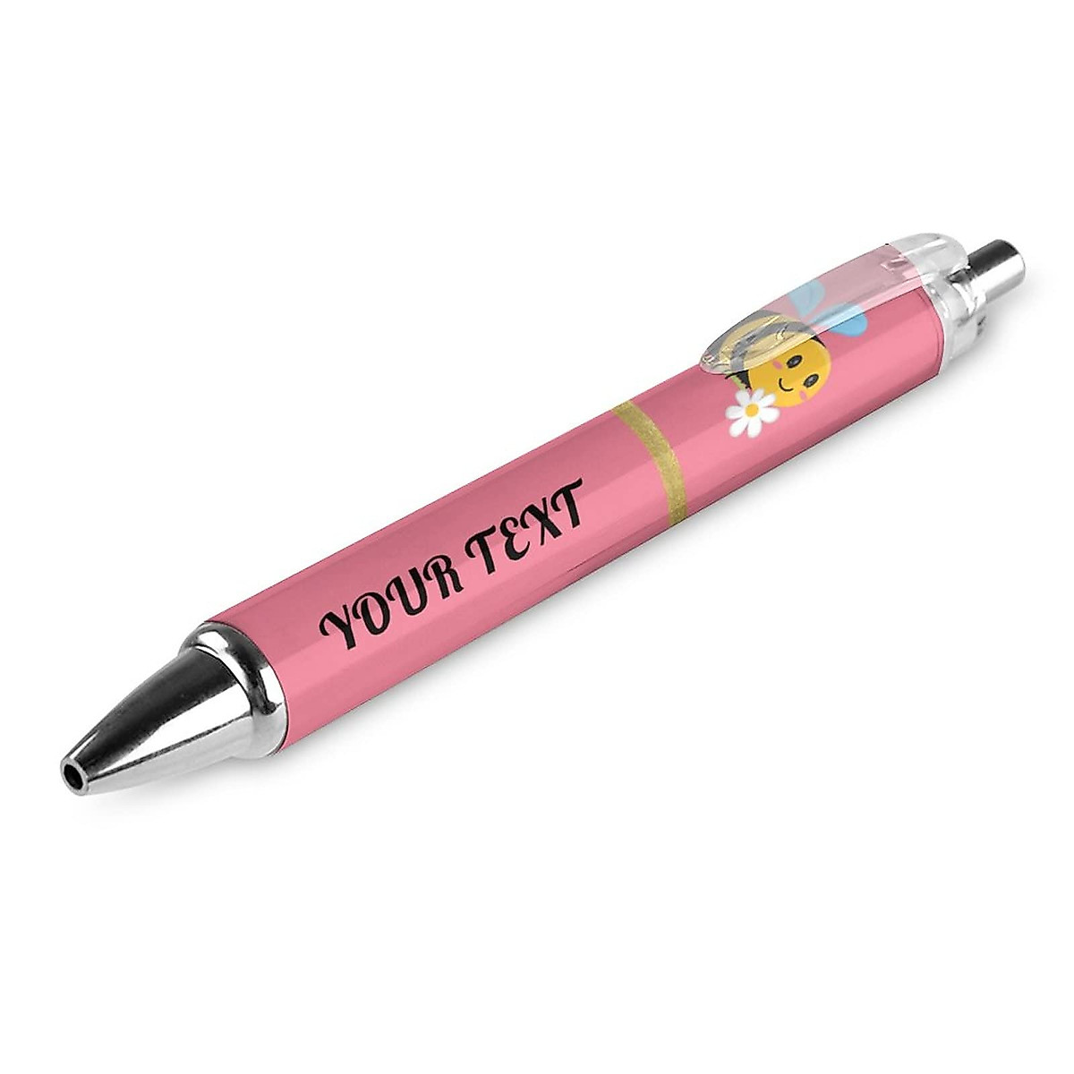 Personalized Custom Cute Bee Pens with Stylus Tip, Customized Engraving Ballpoint Pens with Name Massage Text Logo, Gift Ideas for School Office Business Birthday Graduation Anniversaries Christmas