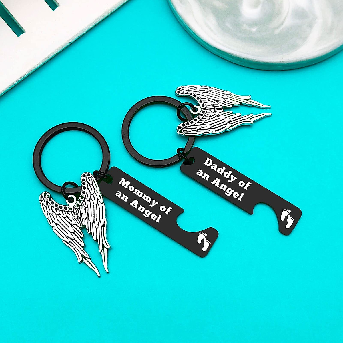 Xiahuyu Loss Memorial Keychain Miscarriage Gifts for Parents Pregnancy Loss Gifts Remembrance Gifts Loss of Baby Memorial Gifts Sympathy Gifts for Infant Loss Child Loss