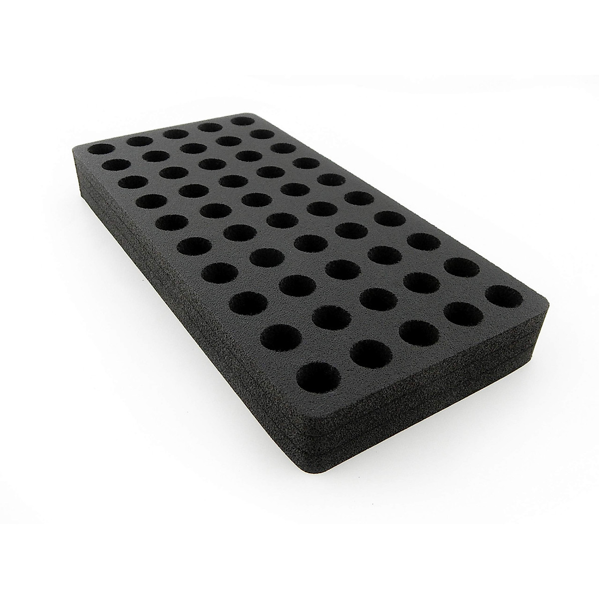 Polar Whale 2 HPLC 4ml Vial Racks Black Foam Storage Rack Organizer Stand Transport Holds 50 Vials Each Fits up to 15mm Diameter Vials