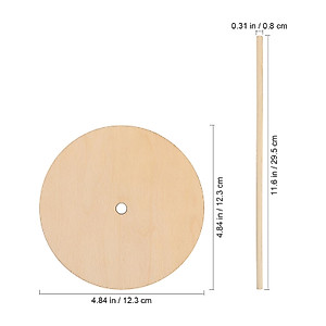 INOOMP 3pcs Display Stand Wood Wood Donut Stand Bar Wooden Donut Bagels Display Stand Holder Reusable Rustic Doughnut Board Holder for Baby Showersfor Wedding Birthday Treat Parties