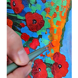 Mont Marte Studio Acrylic Paint Set, 18 Piece, 36ml Tubes. Lightfast Colours with Great Coverage, Ideal for Canvas, Wood, Fabric, Leather, Cardboard, Paper, MDF and Crafts.