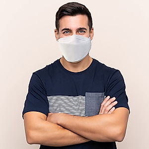 [30Packs]KF-94 - Face Protective Mask for Adult (White) [Made in Korea] [30 Individually Packaged] 4-Layers Premium KF-94 Certified Face Safety Dust White Mask for Adult