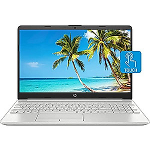 HP 15.6 Inch Full HD Touchscreen Laptop AMD 8-Core Ryzen 7 5700U (Beat i7-10710U), WiFi 6 12GB DDR4 RAM, 256GB PCIE SSD, Windows 10 Home,Silver