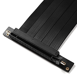 Formulamod Vertical GPU Mounting Bracket Graphics Card Holder Kit with PCI-E 4.0 x16 Riser Cable 90 Degree Right Angle 20cm (Black)
