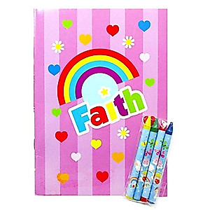 Tiny Mills Christian Religious Coloring Book Set for Kids with 12 Coloring Books and 48 Crayons Favor Bag Filler Sunday School VBS Rewards Basket Fillers Church Carnivals