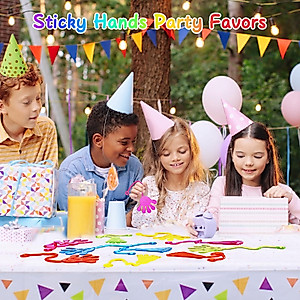 PICcircuit Sticky Hands Bulk 30 PCS Party Favors for Kids 4-8,8-12 Year Stretchy Sticky Hand Feet Christmas Goodie Bags Stuffers for Kids Small Mini Classroom Prizes Bulk Birthday Party Slap Hand