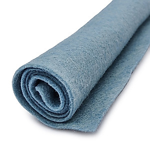 Love Bug Blue - Vintage Blue - Wool Felt Oversized Sheet - 35% Wool Blend - 1 12x18 inch Sheet