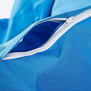 Soft Bean Bag Chairs for Kids and Adults, Lazy Lounge Storage Bean Bag Chair Cover Unfilled Sofa Beanbags Stuffed Animal Storage Indoor Outdoor (Blue - B, 23.6x25.6inch)