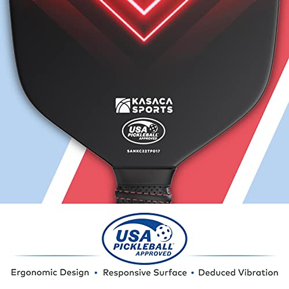 Kasaca Pickleball Paddles, USAPA Carbon Fiber Pickleball Paddle with Pickle Ball Paddle Cover, Pickle Ball Raquette Pickle Ball Racket Edgeless Style, Pickleball Rackets Intermediate to Professional​​