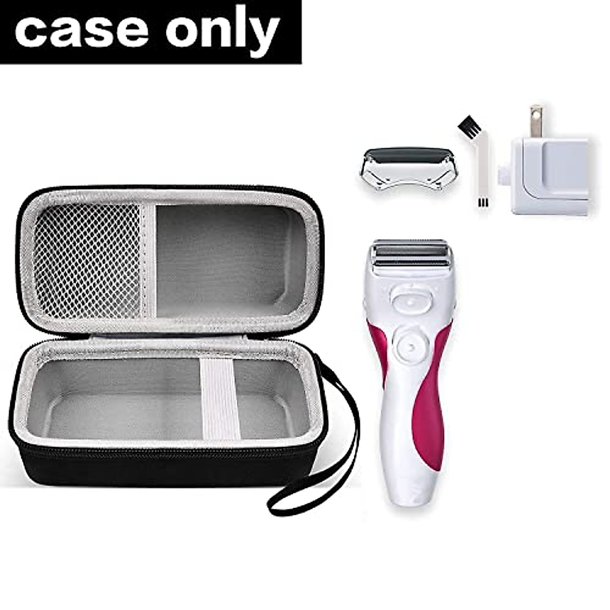GWCASE Case Compatible with Panasonic ES2207P/ ES2291D Electric Shaver for Women Cordless 3 Blade Razor Pop-Up Trimmer Close Curves. Ladies Shave Razors Holder Fits for Shaver Charger (Only Box)